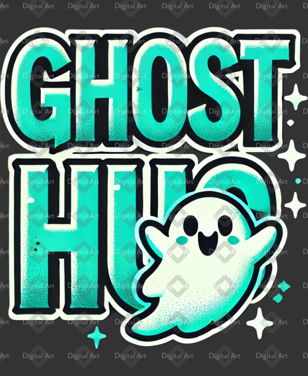 Ghost Hug SVG & PNG - Cute Halloween Clipart for Apparel, Decor, and ...