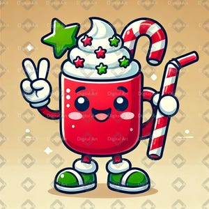 Christmas Cheer Clipart Bundle Festive SVG, PNG and JPG Images for ...