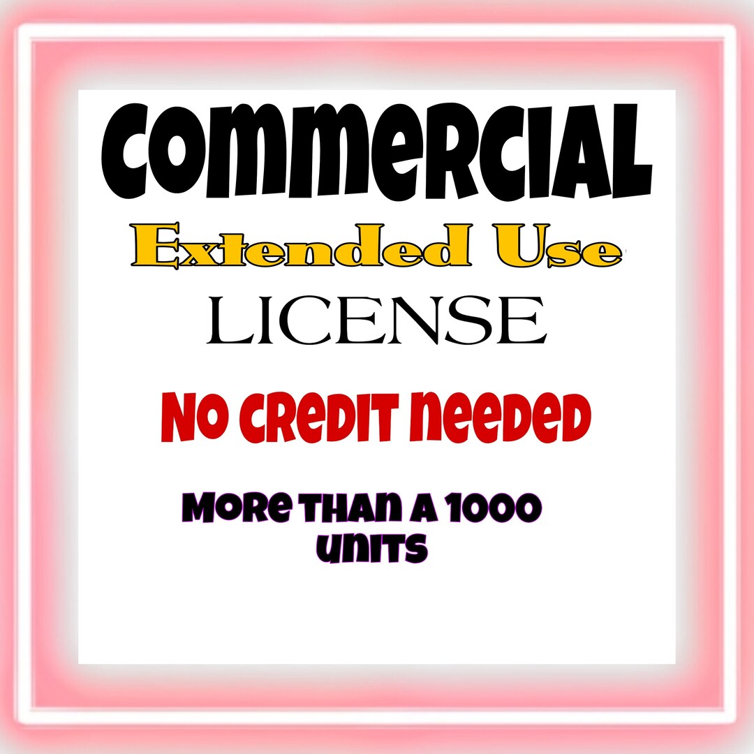 Extende Commercial License for Digital Art ALL Designs - Etsy