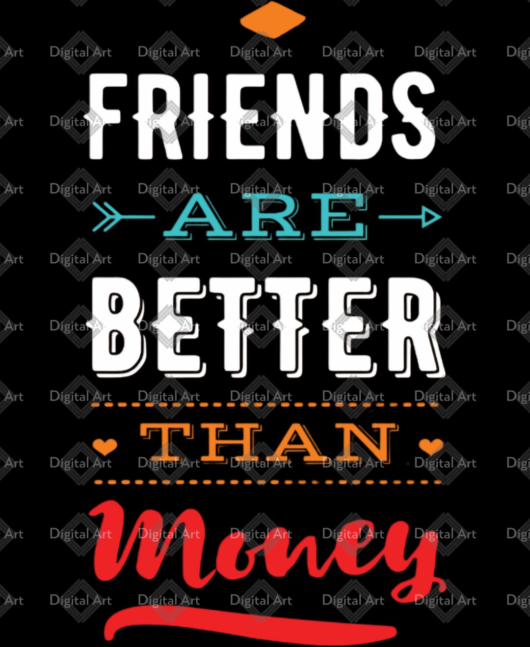 Friends Are Better Than Money SVG & PNG Heartfelt Friendship Quote ...