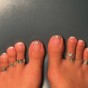 Toe Rings Toe Cuffs 6pc Adjustable Gold Toe Rings - Etsy