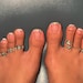 Toe Rings Toe Cuffs 6pc Adjustable Gold Toe Rings - Etsy