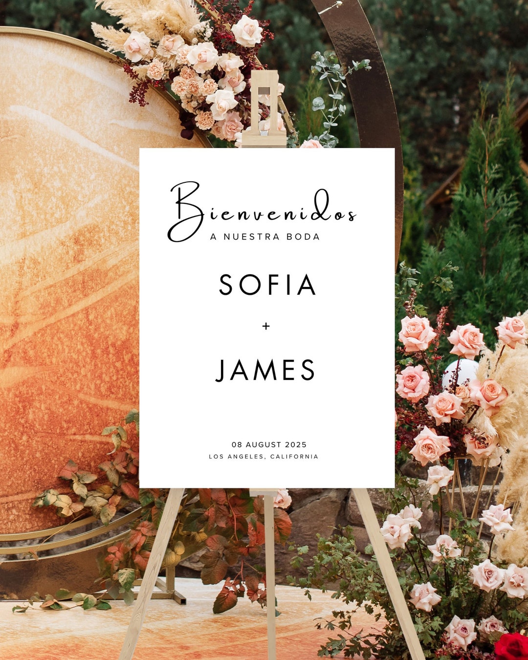 Modern Wedding Welcome Sign, Modern Wedding Sign, Wedding Sign ...
