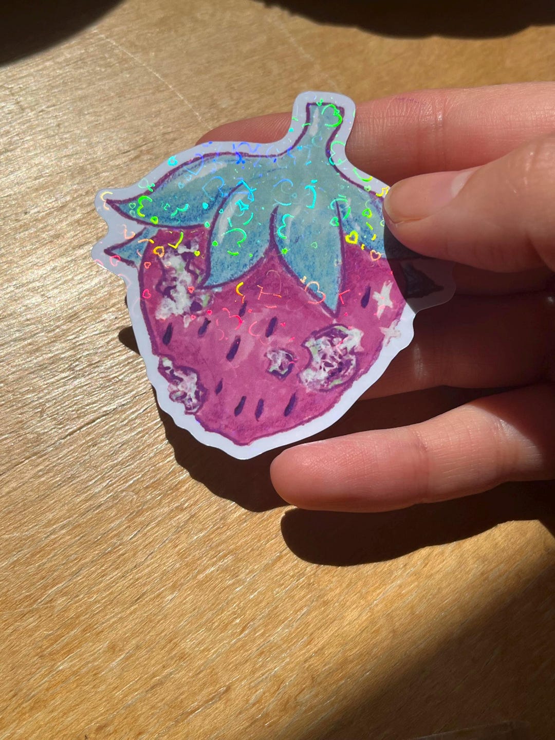 Rotten Strawberry Sticker - Etsy