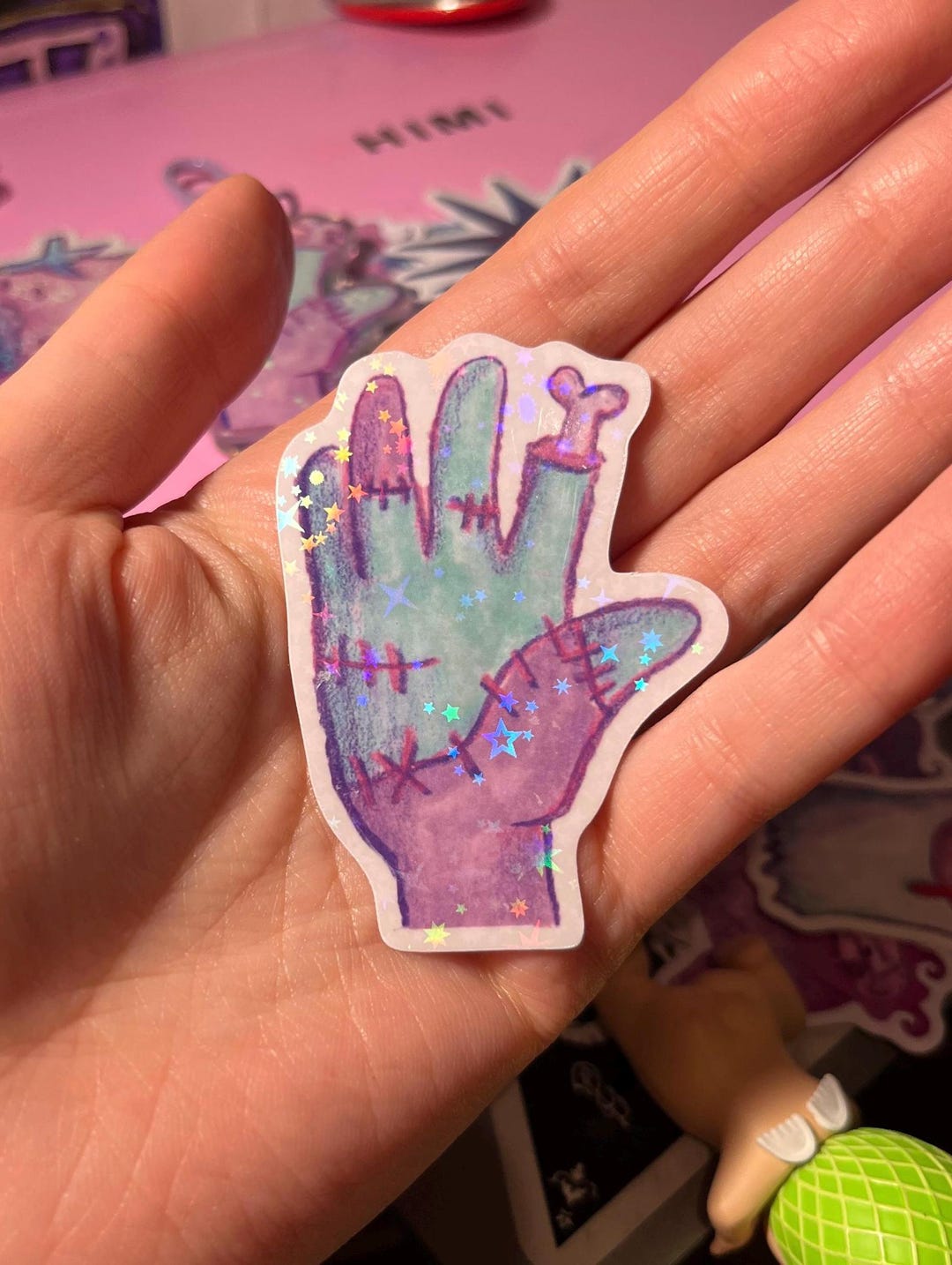 Zombie Hand Sticker - Etsy