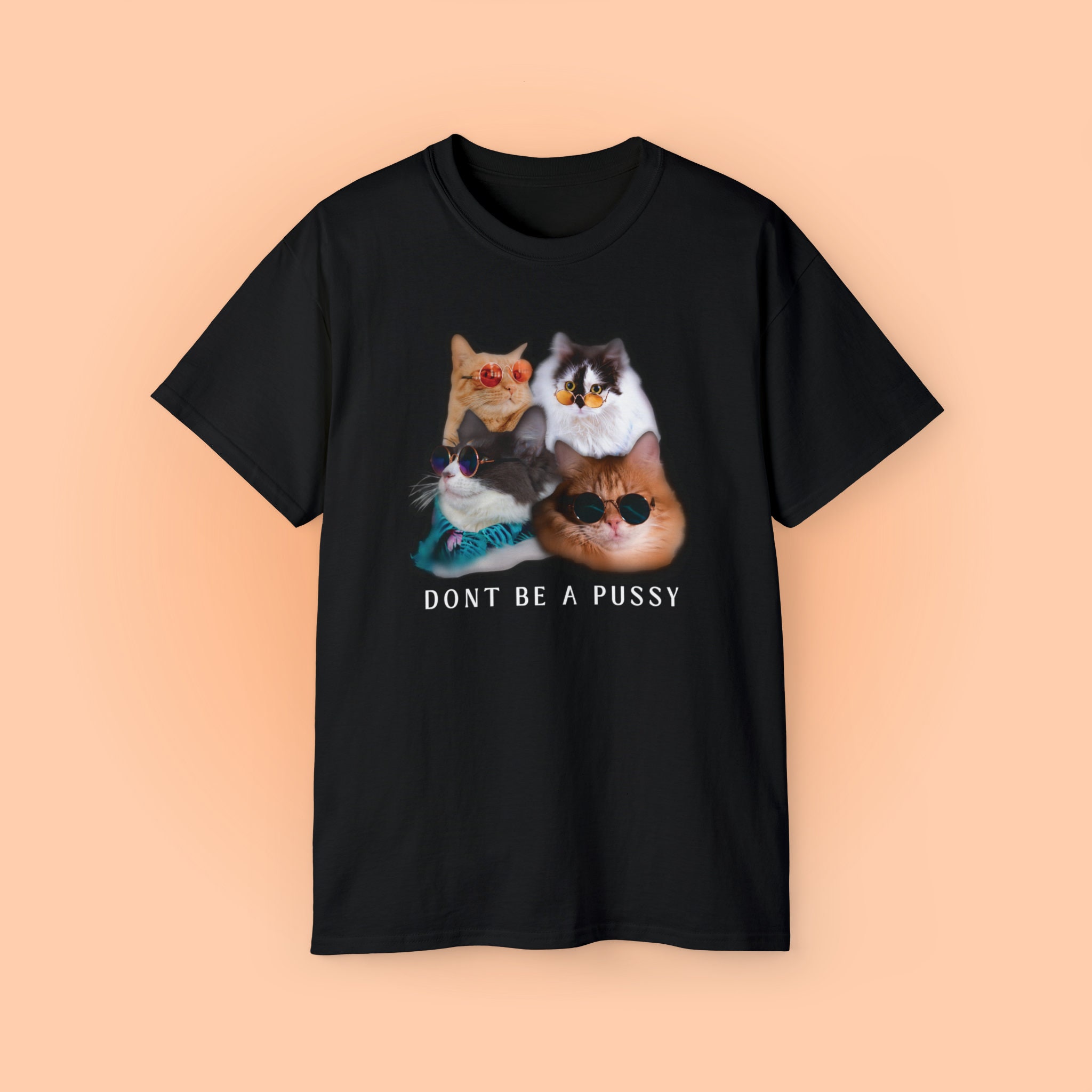 Offensive Cat Shirt Funny Cat Meme Sarcastic Tshirt Retro Y2K Print ...