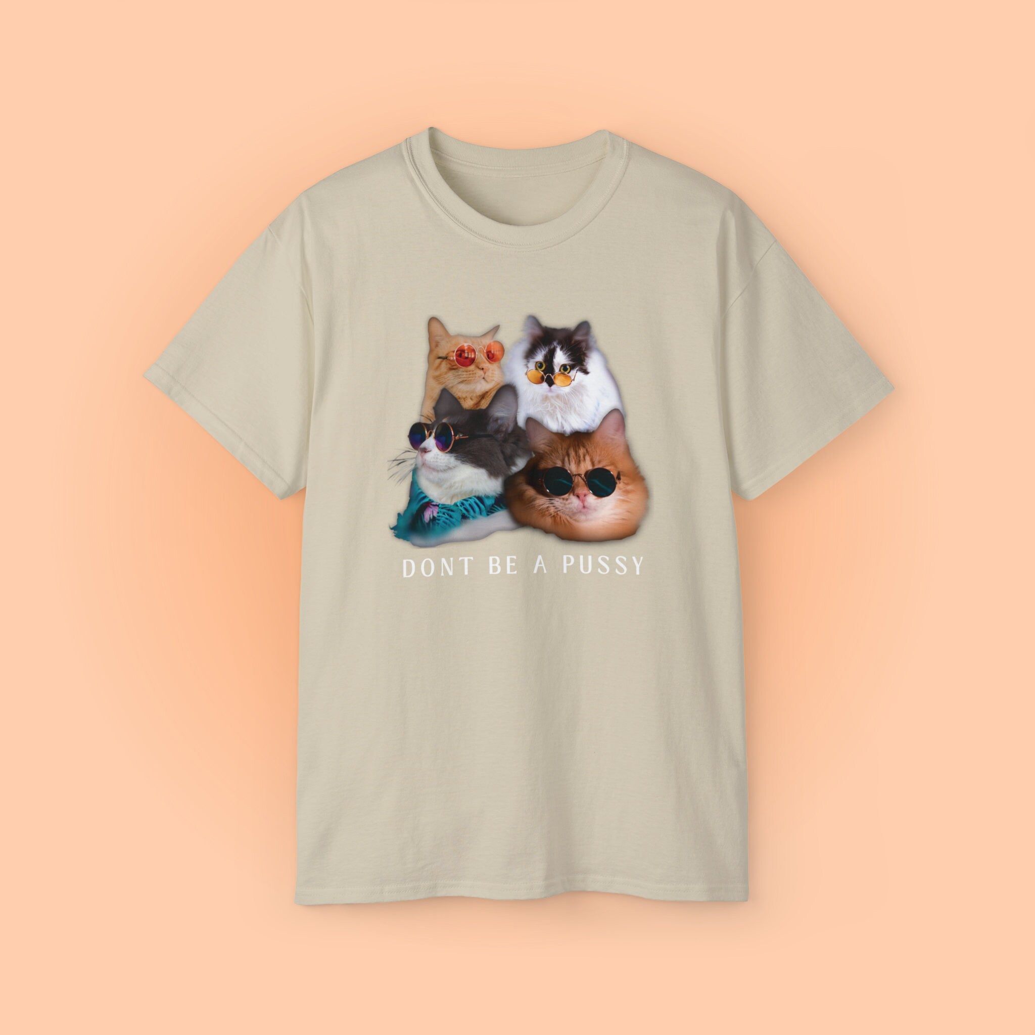 Offensive Cat Shirt Funny Cat Meme Sarcastic Tshirt Retro Y2K Print ...