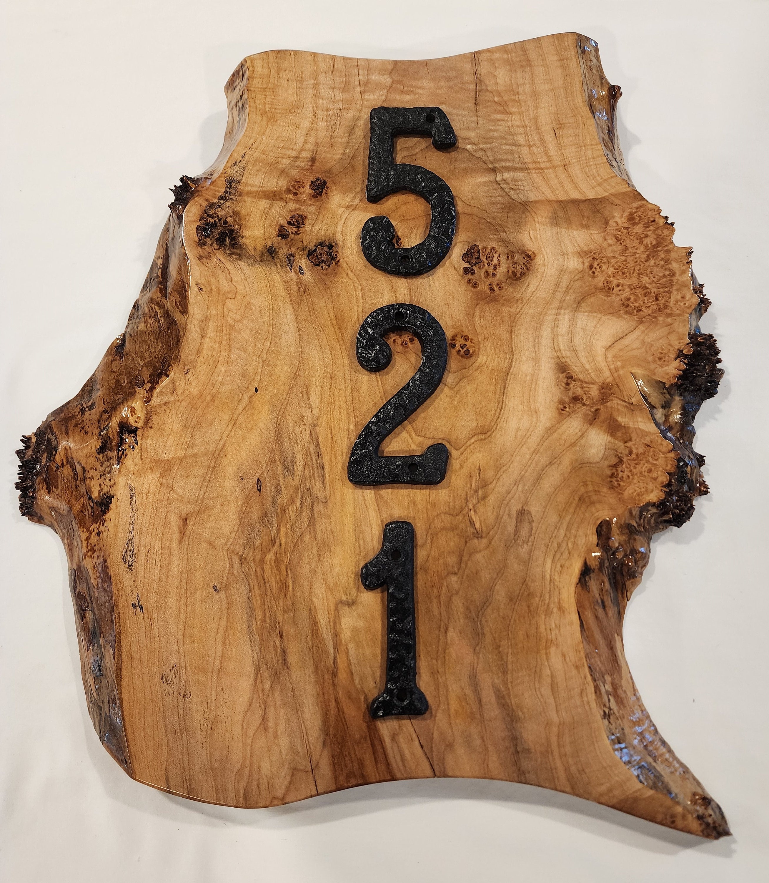 Natural Live Edge Wood Address Signs - Etsy