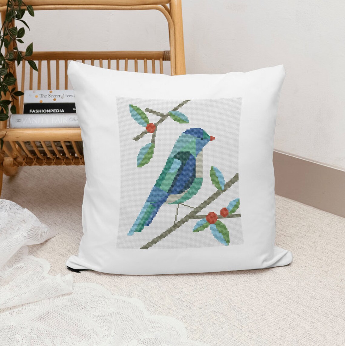 Blue Bird Pdf Pattern for Cross Stitch - Etsy