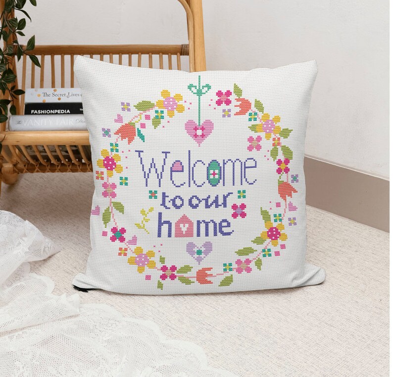 Welcome Home Pdf Pattern for Cross Stitch - Etsy