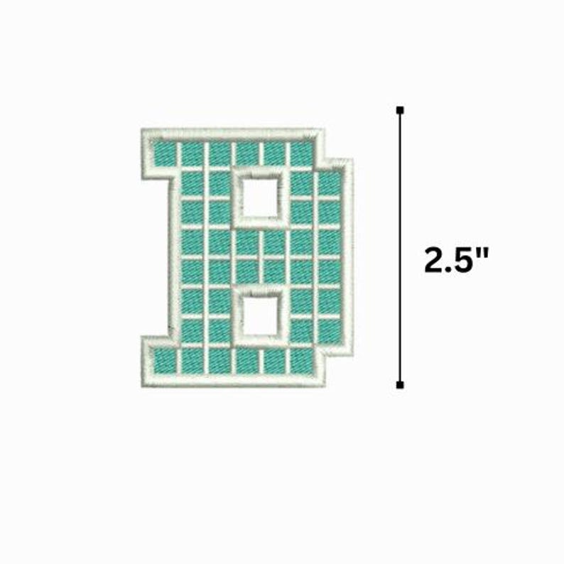 Stickietee Pixel Alphabet Letters A to J Hook and Loop Velcro ...
