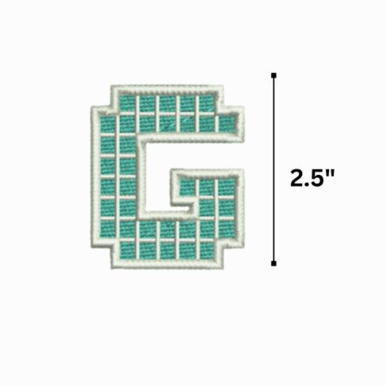 Stickietee Pixel Alphabet Letters A to J Hook and Loop Velcro ...