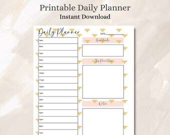 Busy Bee, Daily Planner, Digital Download, Printable Planner, Day at a ...