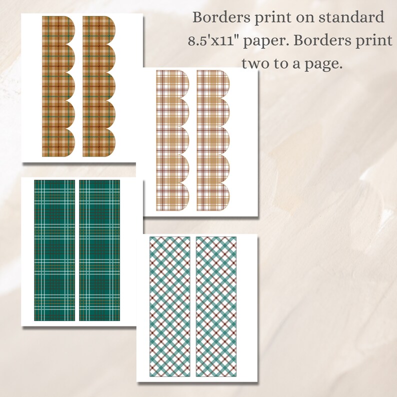 Holiday Plaid Bulletin Border Kit - Etsy