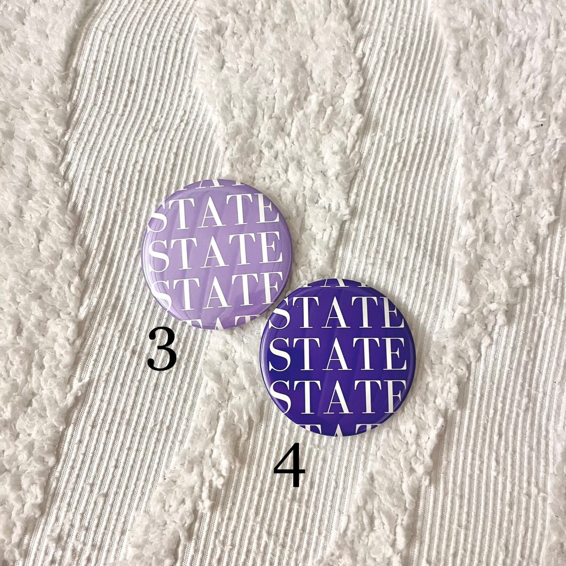 KSU Gameday Buttons 4 Pack - Etsy