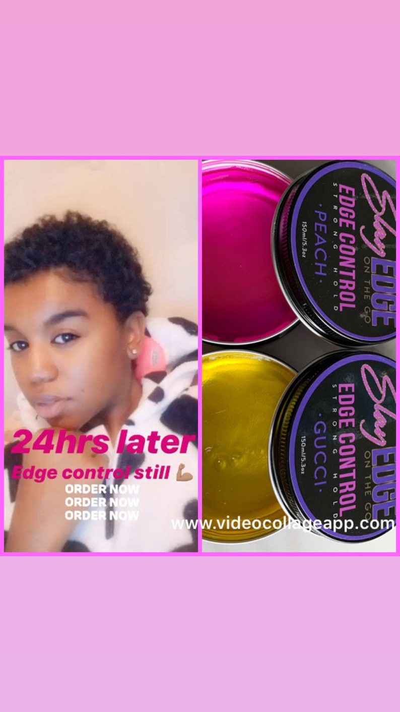 Stay Sleek With Peach Scent Edge Control - Strong Hold, Non-greasy ...