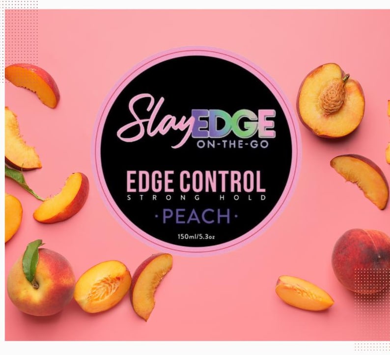 Stay Sleek With Peach Scent Edge Control - Strong Hold, Non-greasy ...