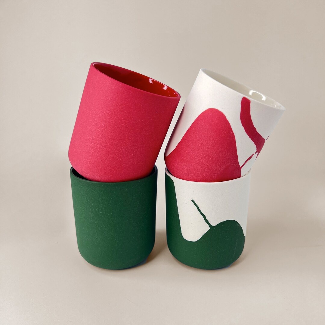 HANDLELESS TEA CUP, Pottery Tea Cup, Ceramic Espresso Cup, Stylish Aura ...