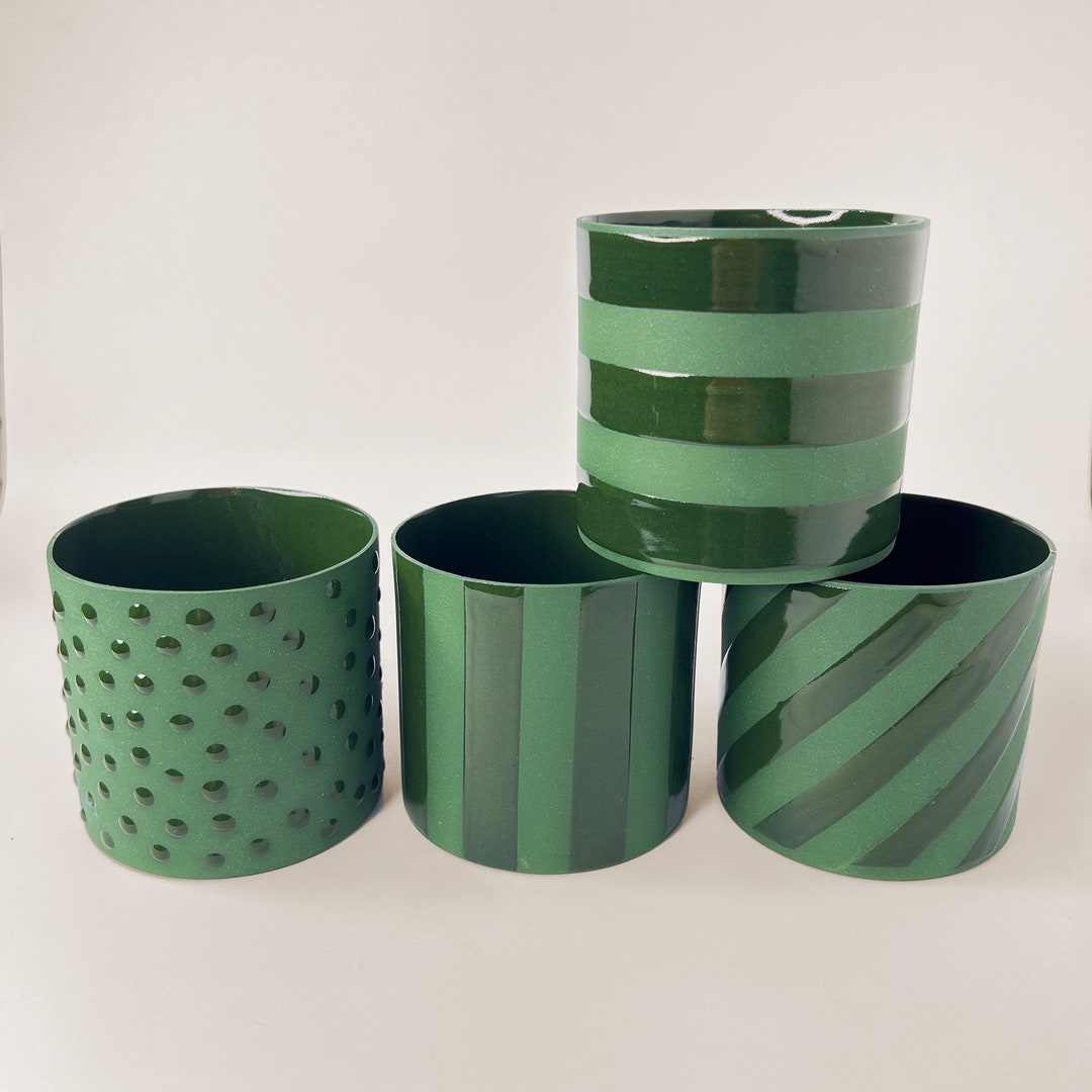 Handmade Porcelain Coffee Mug: Nara Foggy Forest Line & Dot, 10 Oz - Etsy