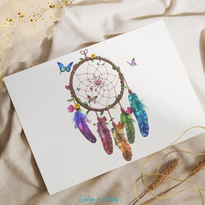 Dream Catcher Clipart Floral Feather PNG Native American Themed ...