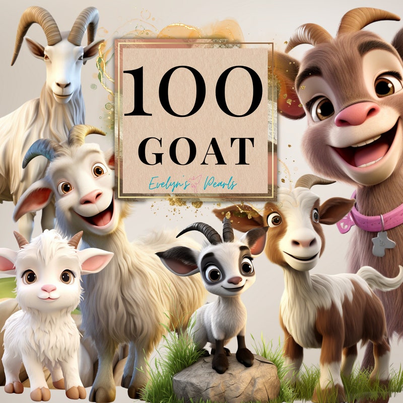 Goat Clipart - Etsy