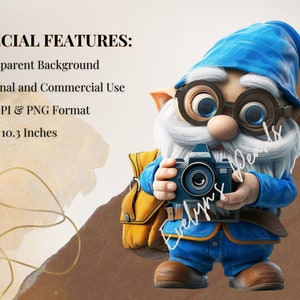 Gnome Clipart Cute Gnome on Holiday Clipart Magical Clipart Children's ...