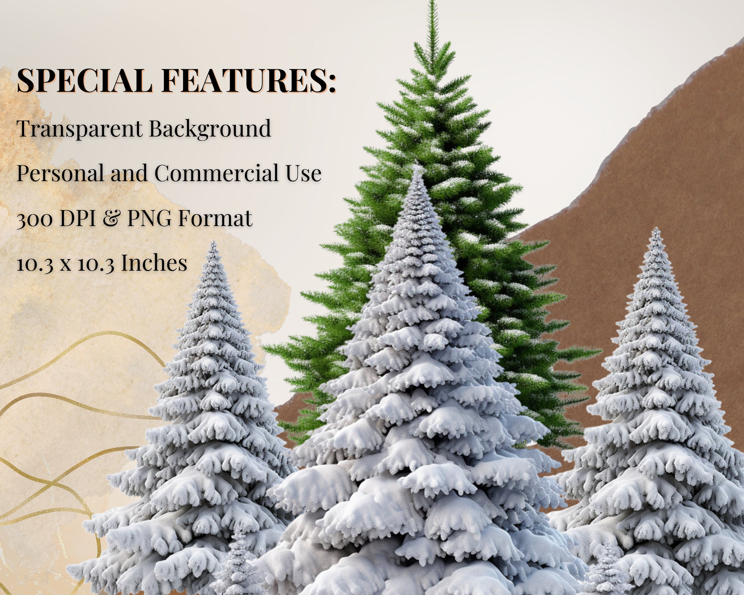 Winter Tree Clipart Snow Covered Tree Clipart Winter Forest Clipart ...