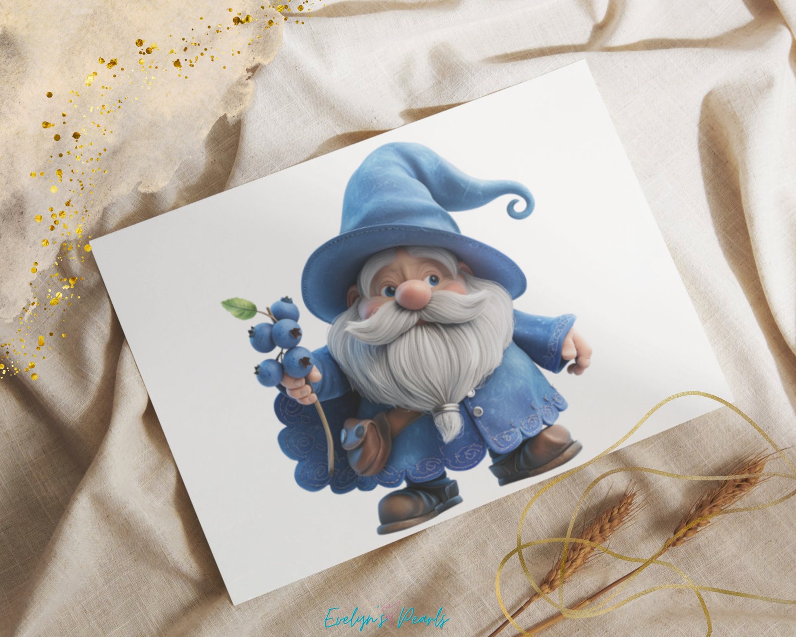 Gnome Clipart Cute Gnome PNG Magical Clipart Children's Party PNG Fairy ...