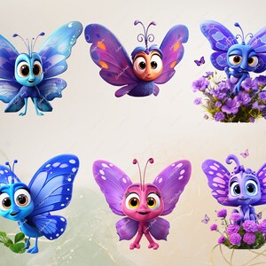 Butterfly Clipart Cute Butterfly Clipart Insect Clipart Floral ...