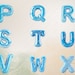 Blue Bubble Letters Clipart 26 English Alphabet PNG Planner Clipart ...