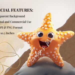 Starfish Clipart Sea Life PNG Sea Creature Clipart Under the Ocean ...