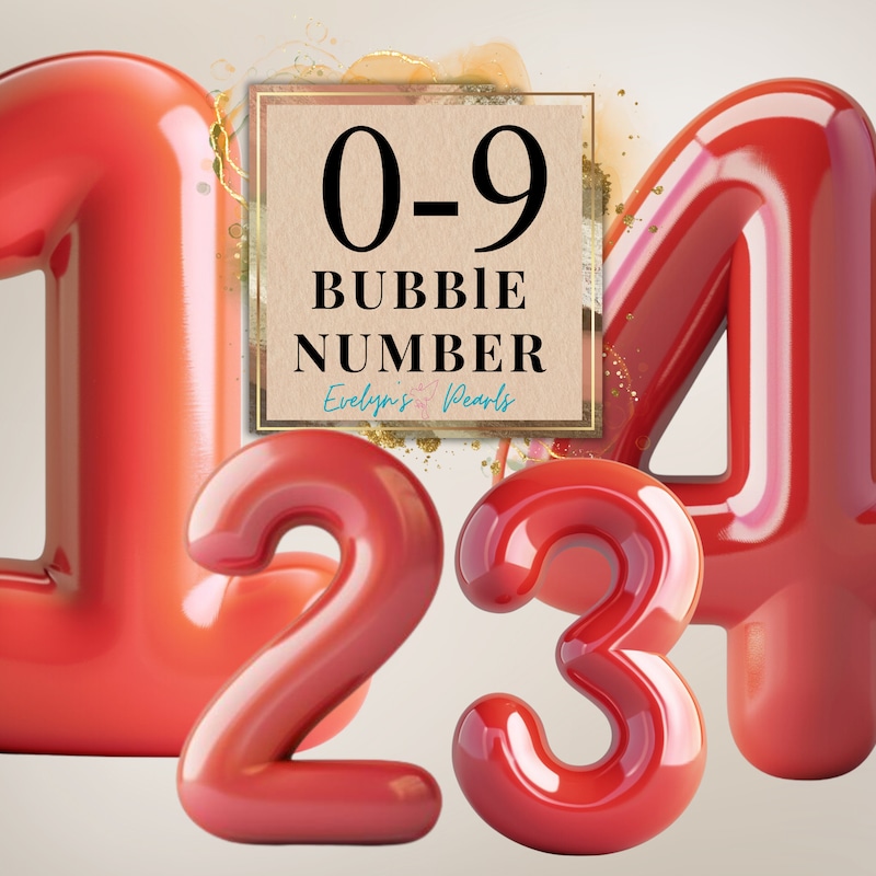 Fancy Numbers - Etsy