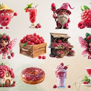 Raspberry Clipart Cute Raspberry PNG Fruits Clipart Fairy Tale PNG ...