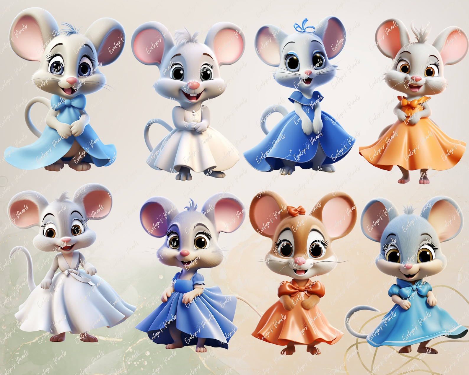 Mouse Clipart Dressed up Mouse PNG Cartoon Mouse Clipart Woodland ...