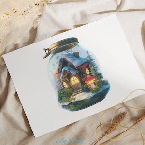 Magical Jar Clipart Fantasy Jar PNG Magical Fairy Land Clipart Castle ...