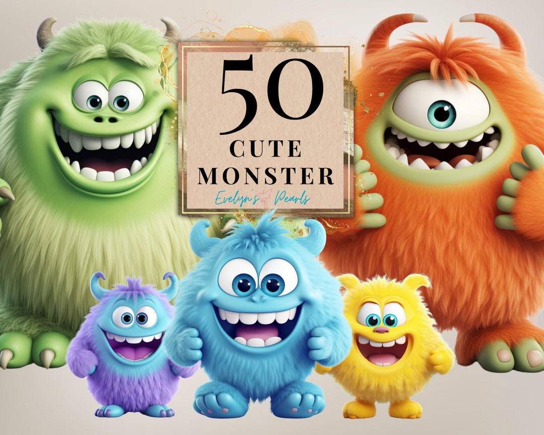 Monster Clipart Cute Monster PNG Little Monster Clipart Clipart ...