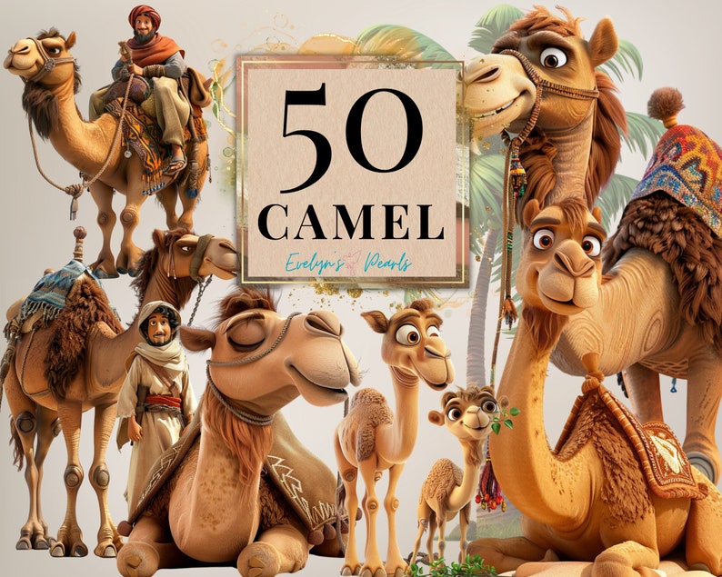 Camel Clipart Egyptian Camel PNG Desert Animal PNG Adventure Clipart ...