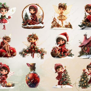 Fairy Clipart Festive Fairy PNG Winter Fairy Clipart Fairy Land PNG ...