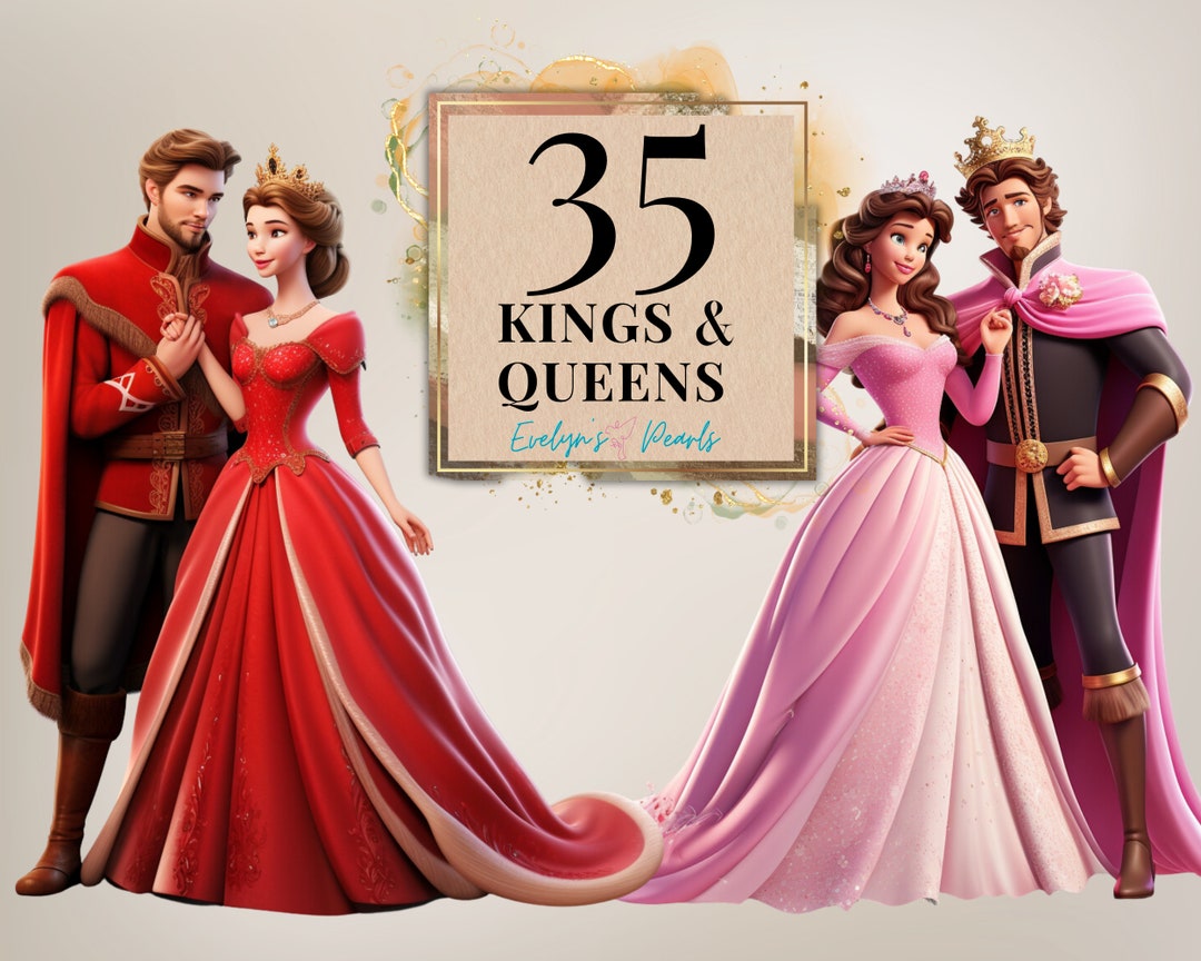 King Clipart Fairy Tale Queen Clipart Children Party Clipart Magical ...