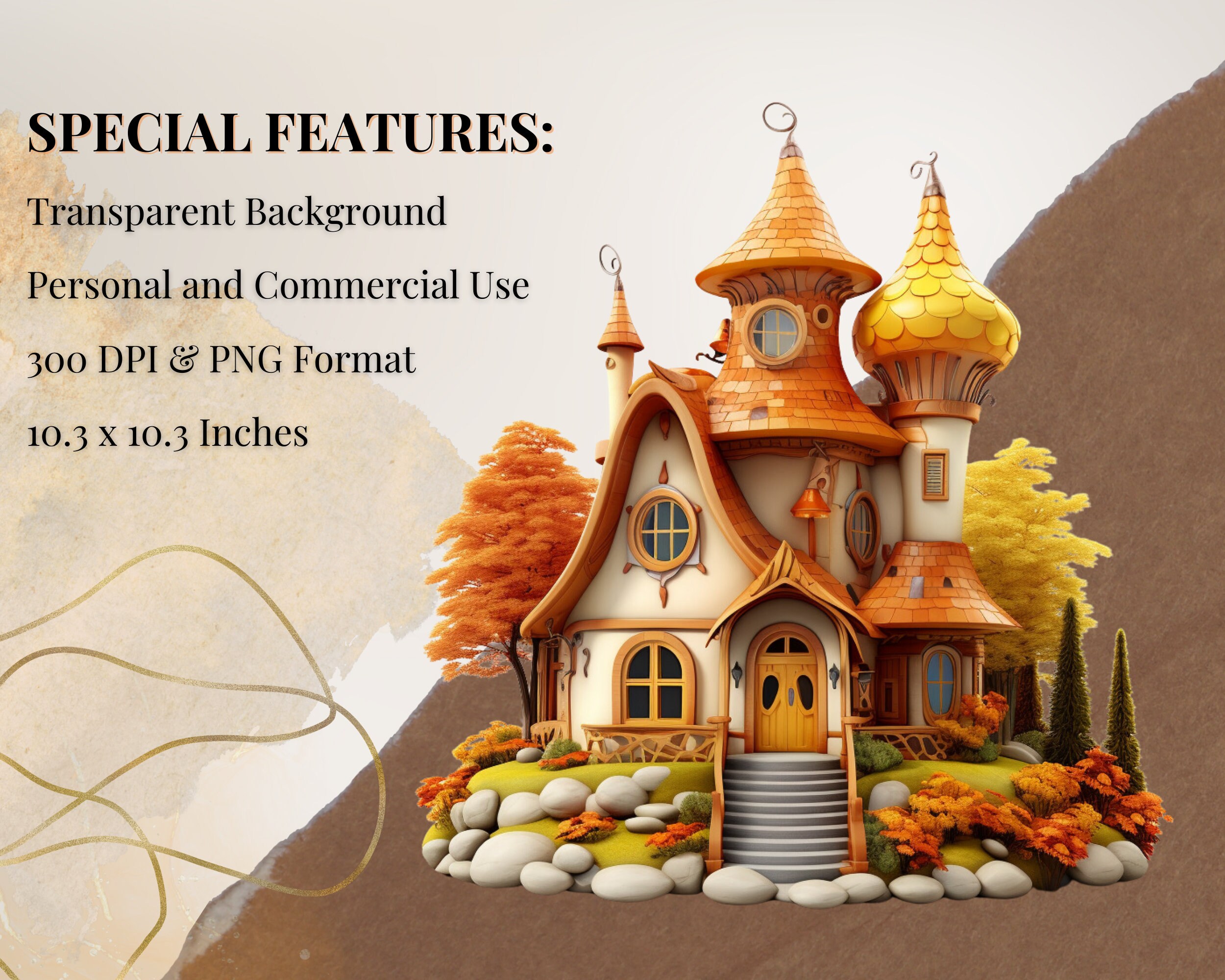 Fall Fairy House Clipart Autumn Fairy House Clipart Fall Forest PNG ...