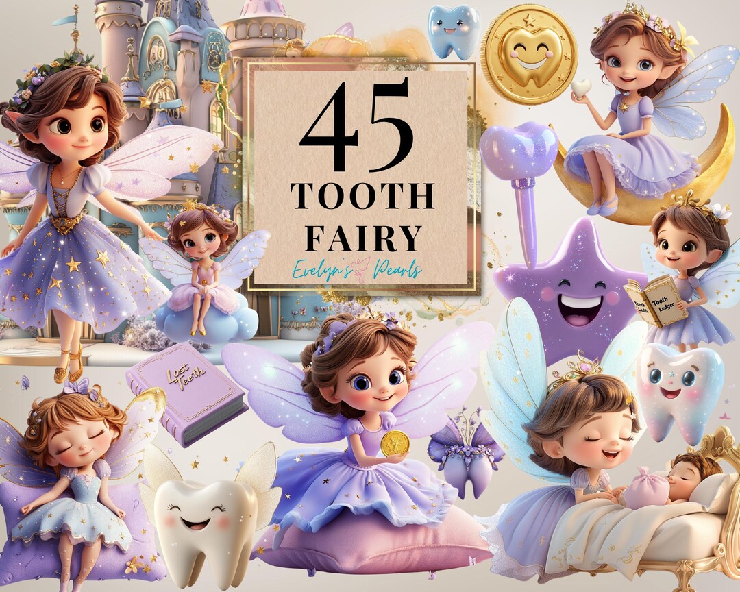 Fairy Clipart Tooth Fairy PNG Fairy Tale Clipart Children's Party Decor ...