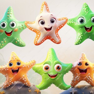 Starfish Clipart Sea Life PNG Sea Creature Clipart Under the Ocean ...