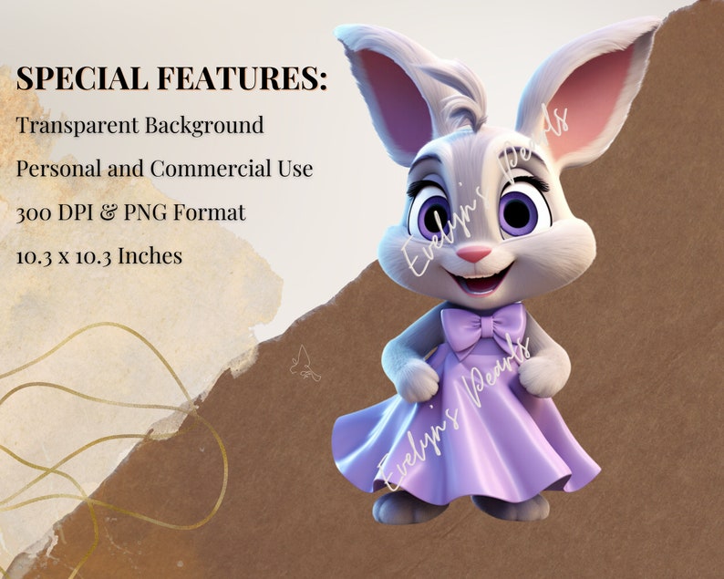 Rabbit Clipart Cute Rabbit PNG Dressed up Bunnies Clipart Cartoon ...