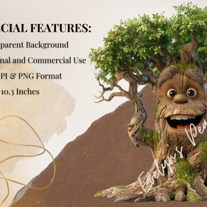 Tree Clipart Fairy Tale Tree PNG Cute Tree Clipart Seasonal Decor PNG ...