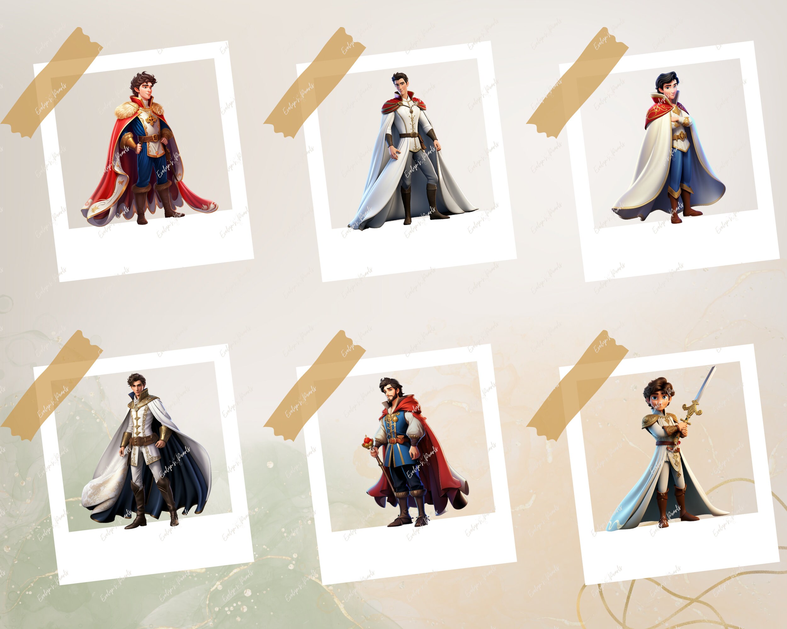 Prince Clipart Prince Fairy Tale Clipart Children's Party Clipart ...