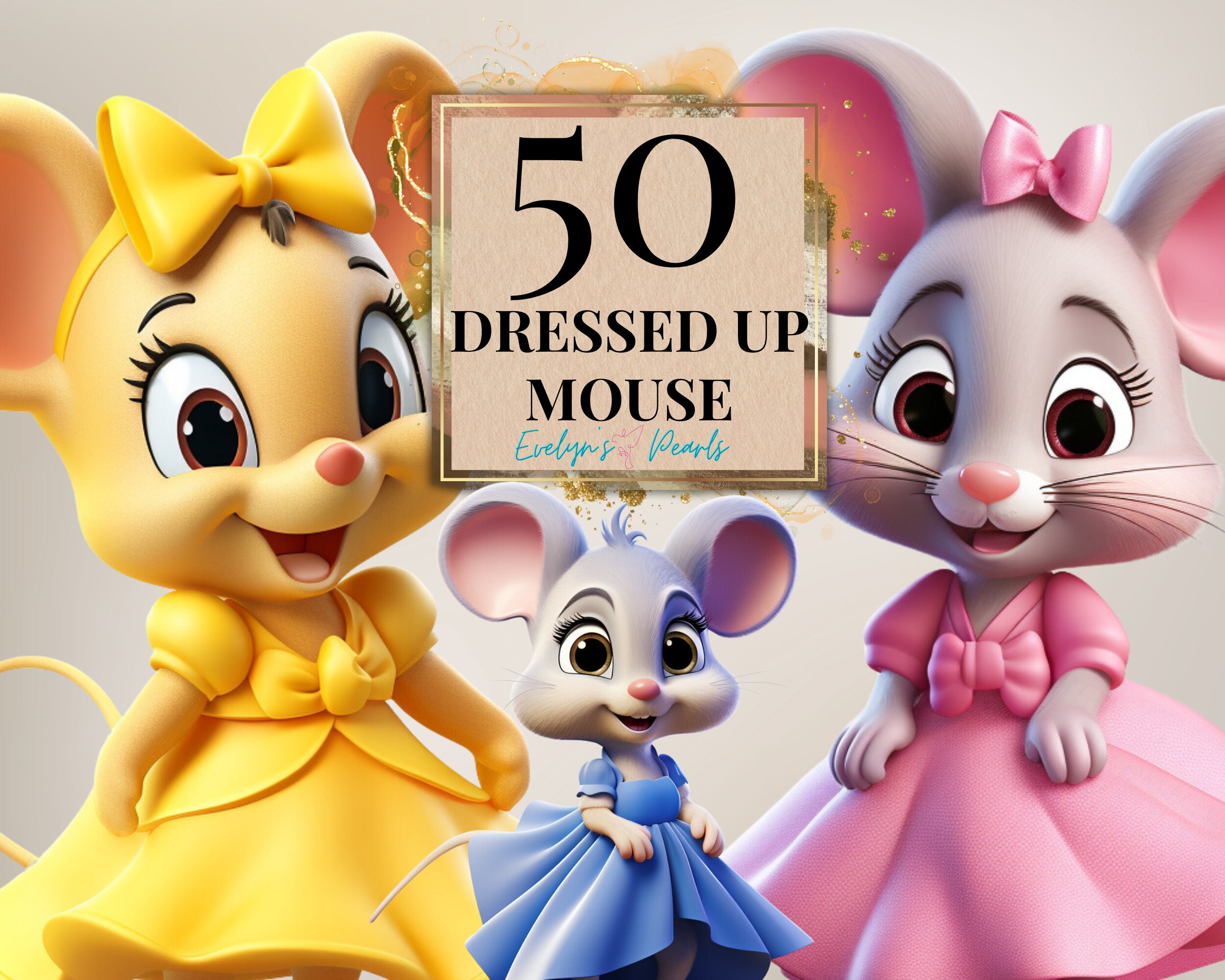 Mouse Clipart Dressed up Mouse PNG Cartoon Mouse Clipart Woodland ...