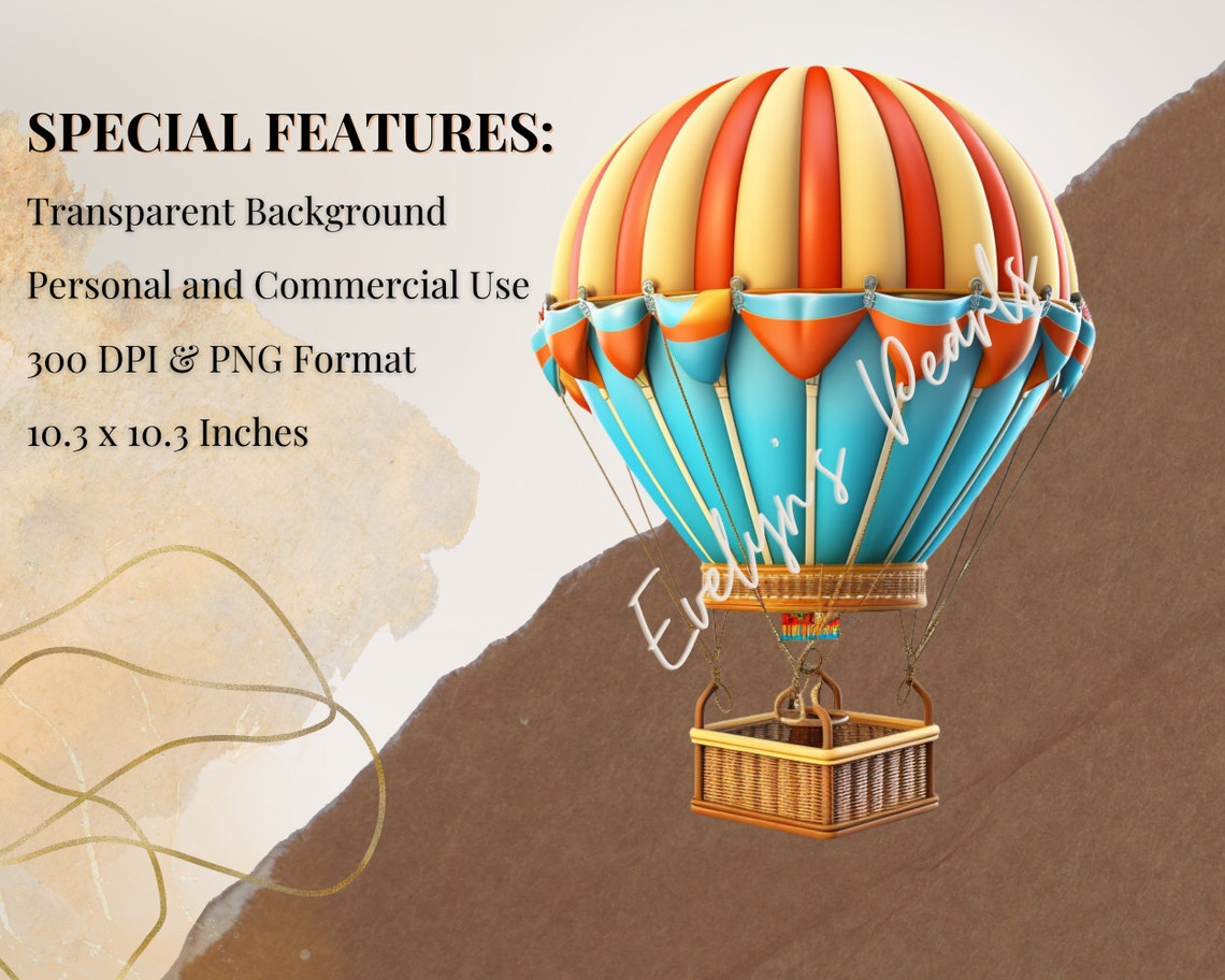 Hot Air Balloon Clipart Vehicle PNG Transport Clipart Adventure Clipart ...