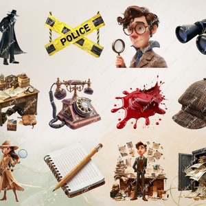 Detective Clipart Police PNG Mystery Solver PNG Investigator Clipart ...