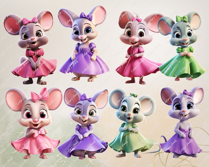 Mouse Clipart Dressed up Mouse PNG Cartoon Mouse Clipart Woodland ...