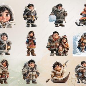 Eskimo Life Clipart Arctic Decor Clipart Tribal PNG Wild West PNG ...
